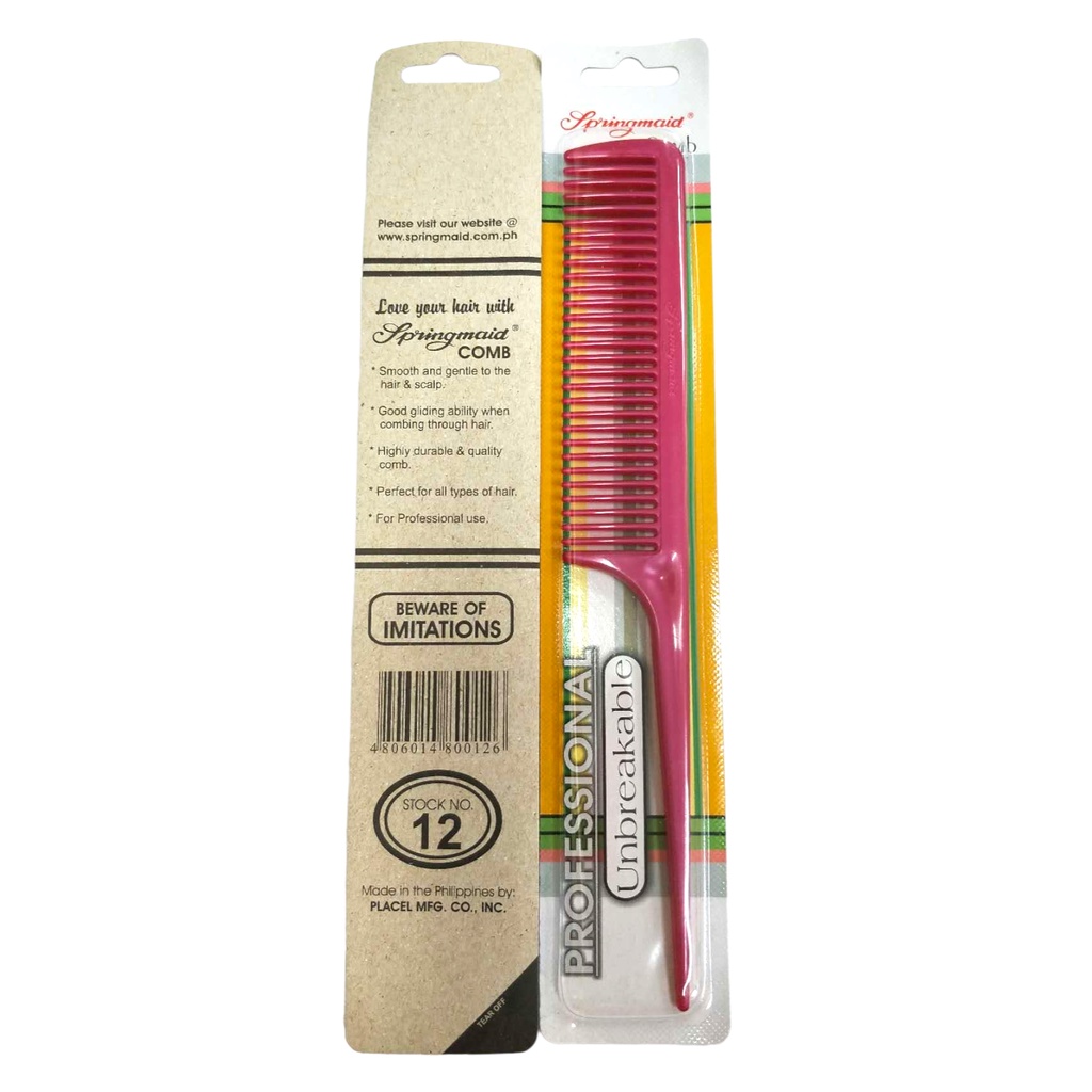 Original Springmaid Comb Suklay Unbreakable High Quality Random Color ...