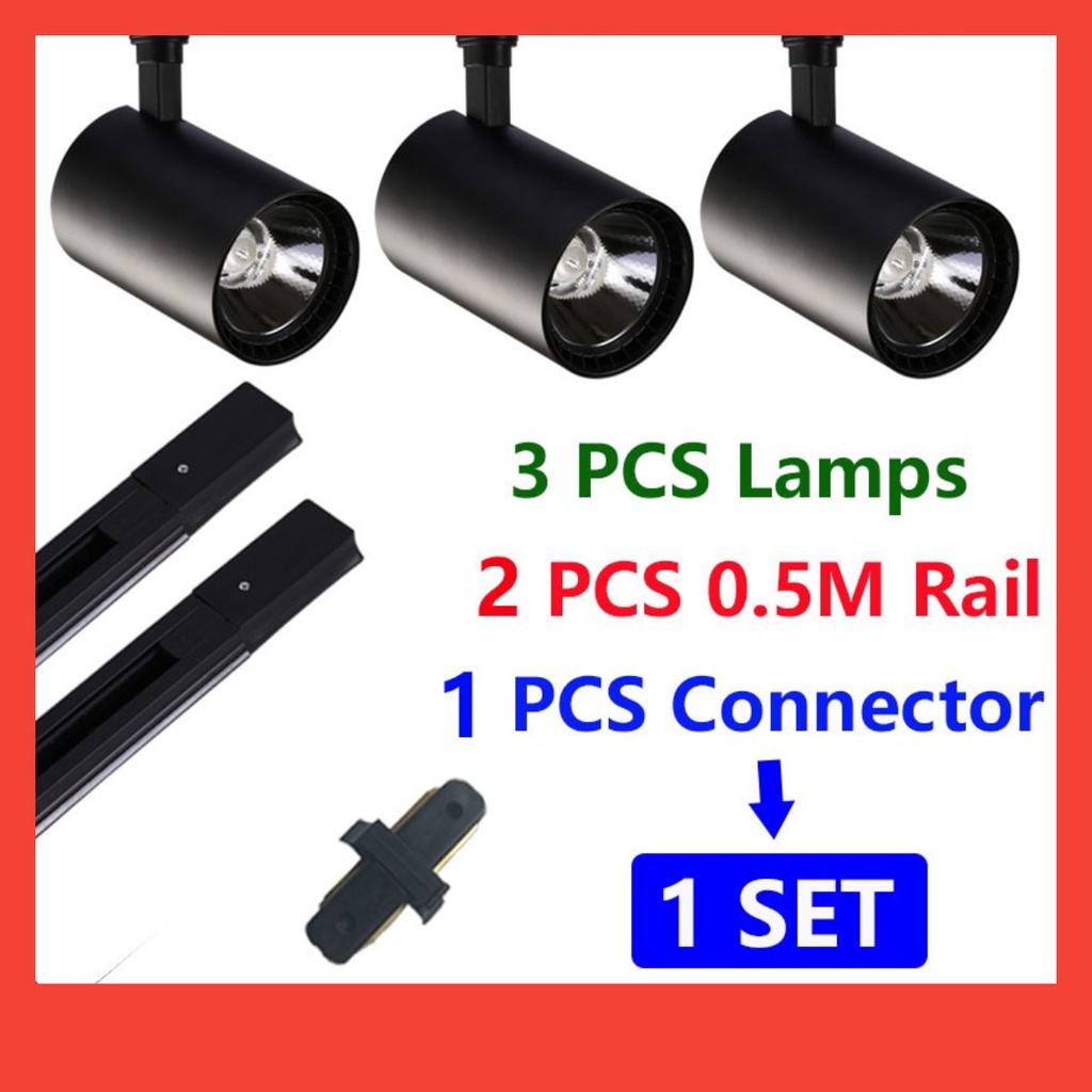 COB Track lamp set Complete Led Track Light Ceiling Spotlight Track ...