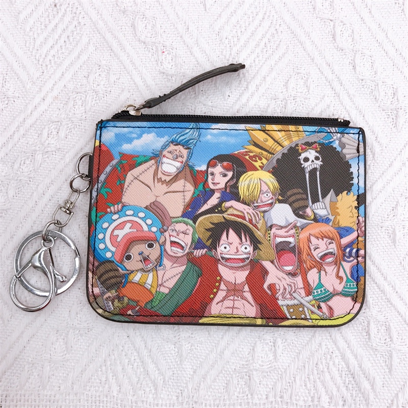 One Piece Theme Coin Purse Fashion Mini Kids Card Bag Cartoon Anime ...