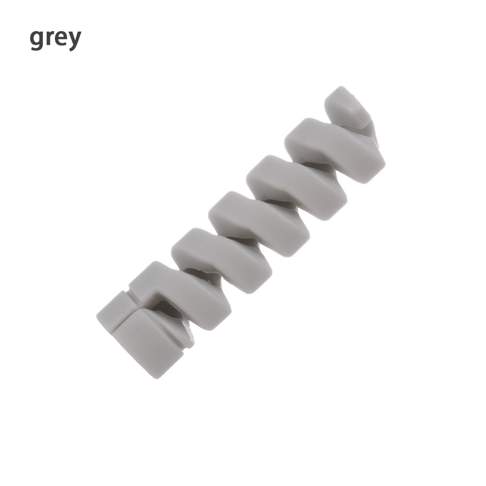 USB Cable Management Spiral Cable Protector Silicone Bobbin Winder Wire ...