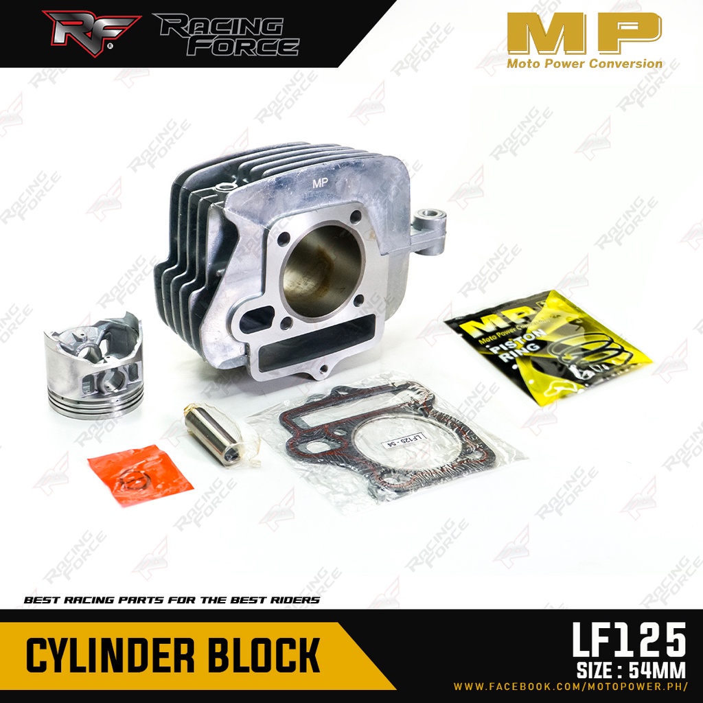 Racing Force MP Cylinder Block LF125/LIFAN (54mm STD) (STEEL BORE ...