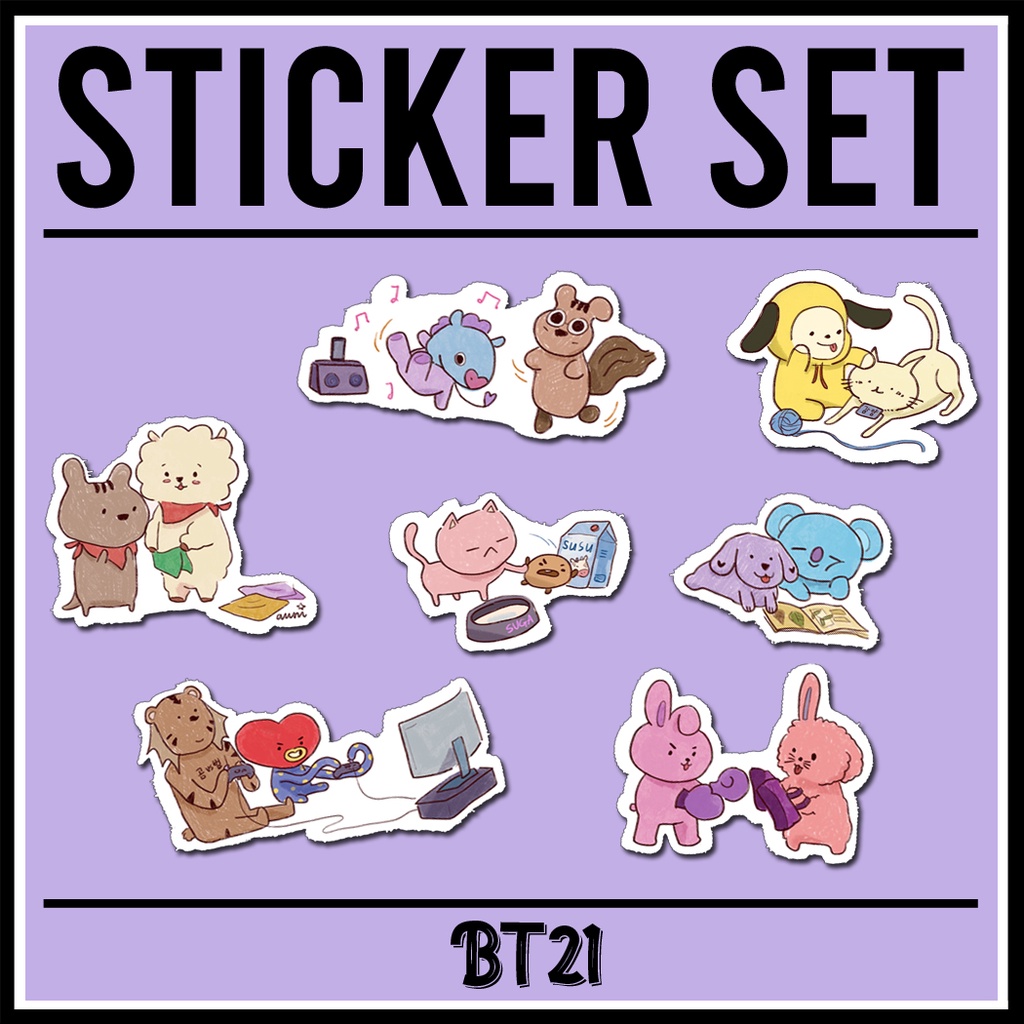 BTS BT21 STICKER SET [FANMADE ONLY] | Shopee Philippines