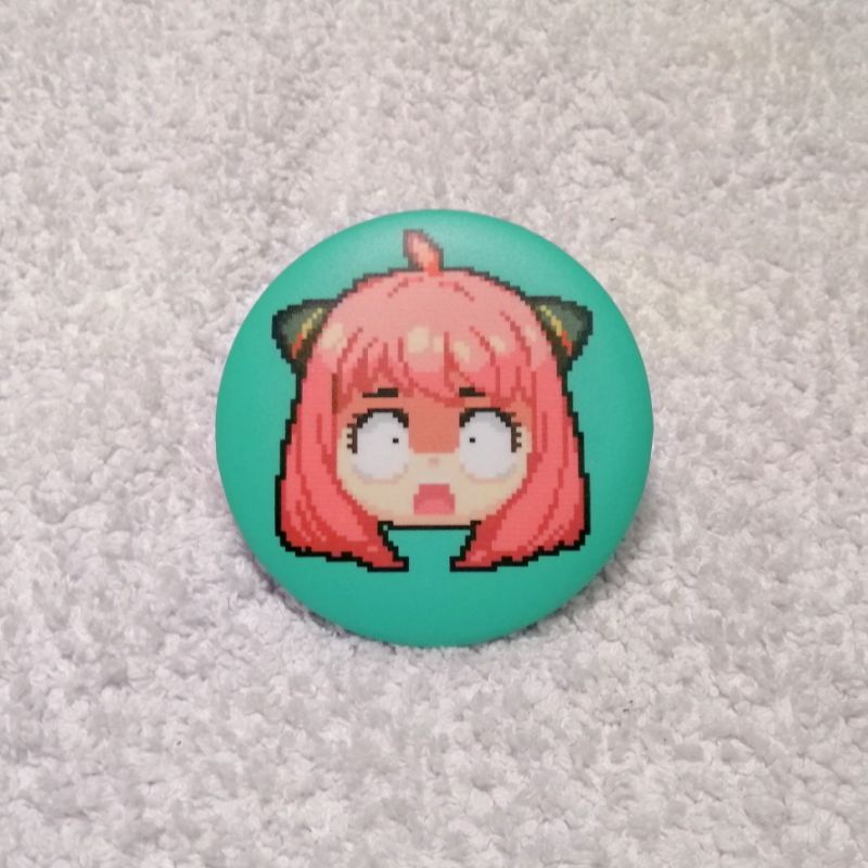 Pixel Anya Button Pin ( Spy X Family ) | Shopee Philippines