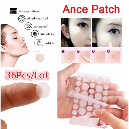 36Pcs Acne Pimple Patch Invisible Acne Stickers Blemish Treatment Acne ...