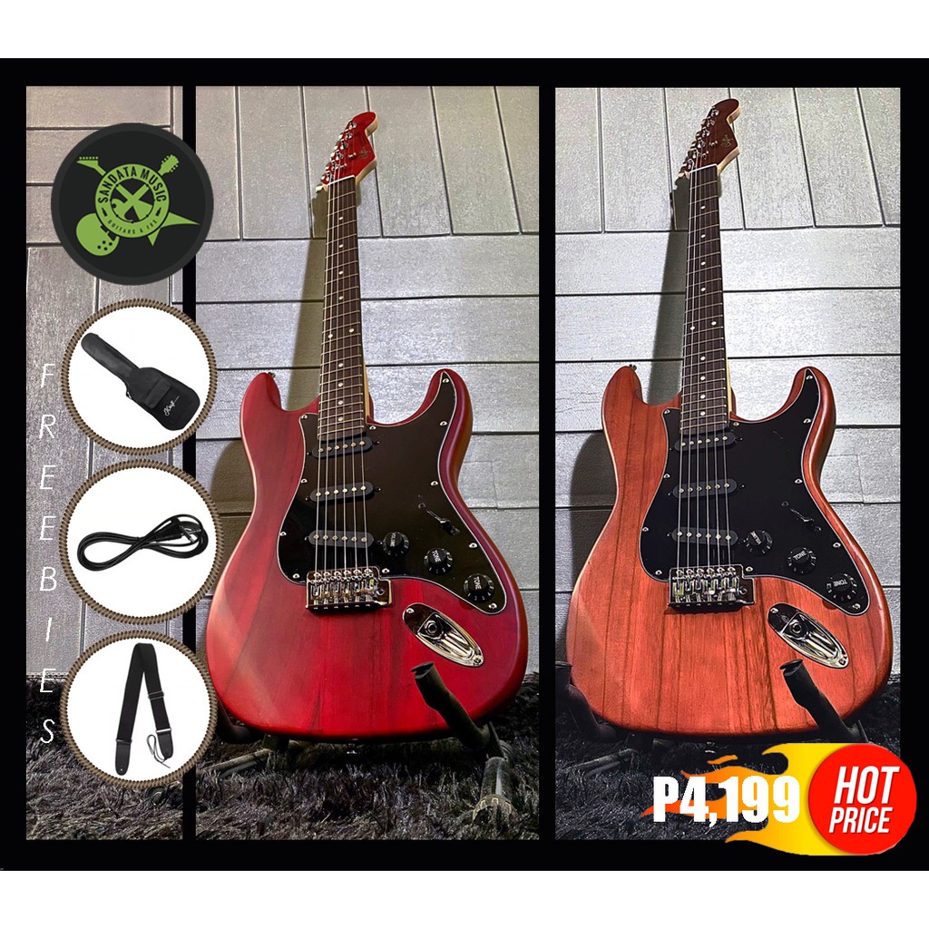 Clifton Matte Stratocaster with free bag, strap & cable | Shopee ...