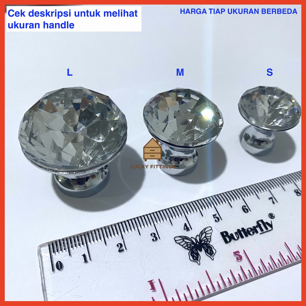 Crystal Diamond Pulls 3862 / Crystal Glass Drawer Handle Cupboard Door ...