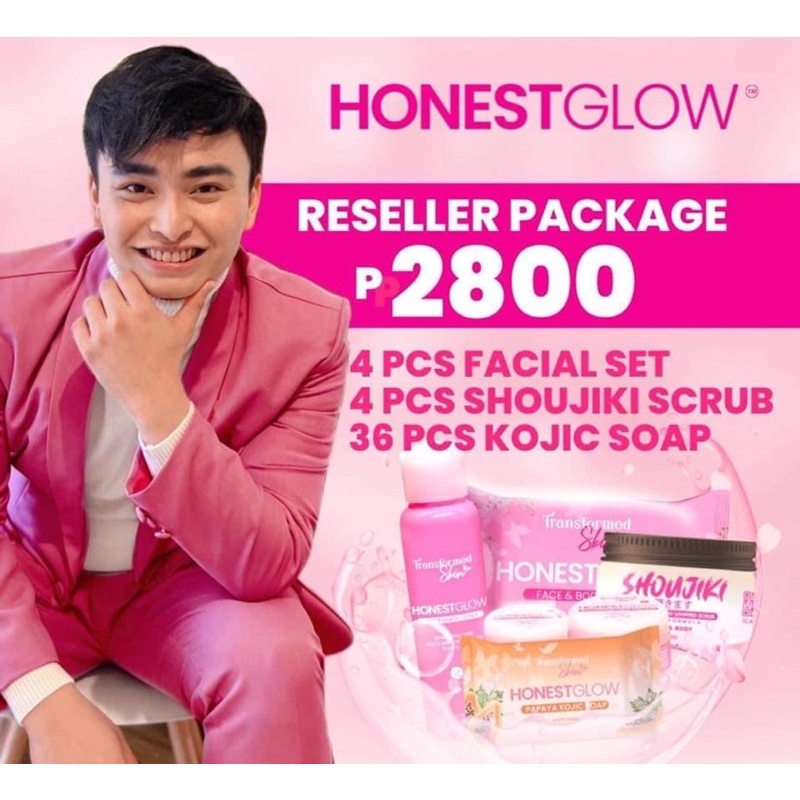 Honest Glow by Transformed Skin Retailer Reseller Package | Shopee ...