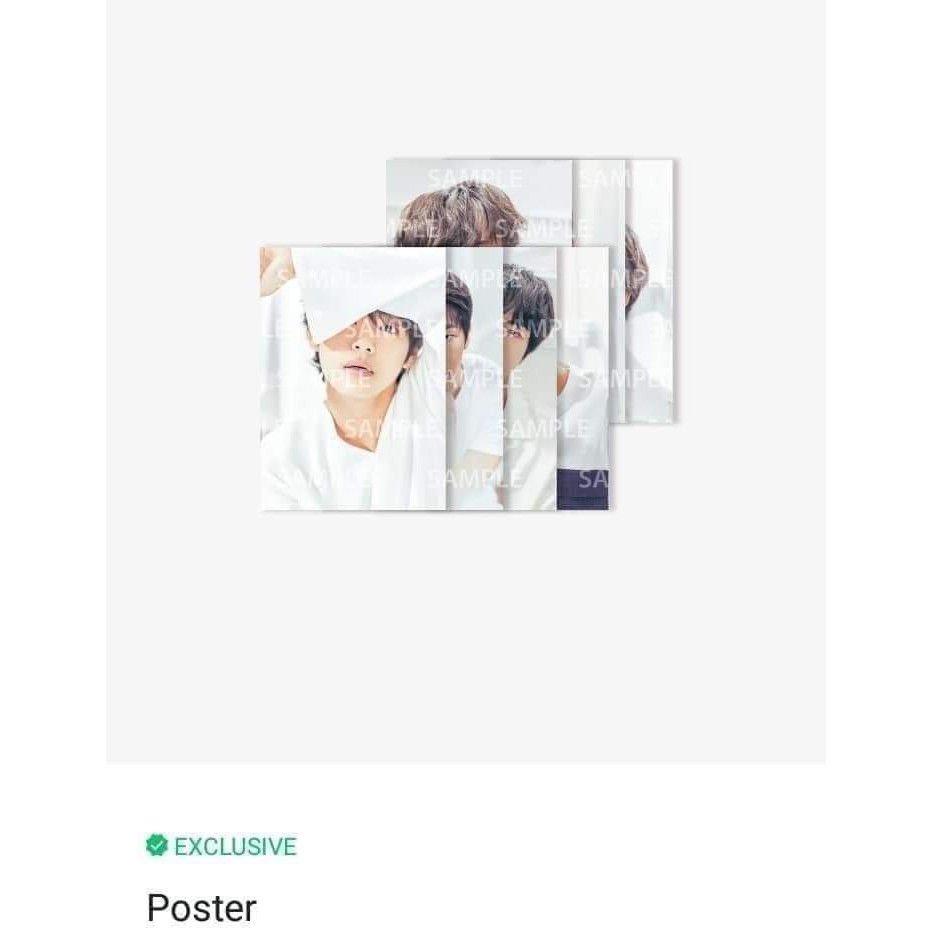 [ONHAND] BTS TOUR MERCH 24/7=SERENDIPITY POSTER OFFICIAL | Shopee ...