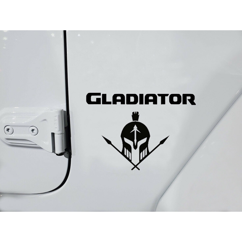 x2 Jeep Gladiator Helmet fender decal sticker for Any Rubicon YJ TJ JK ...