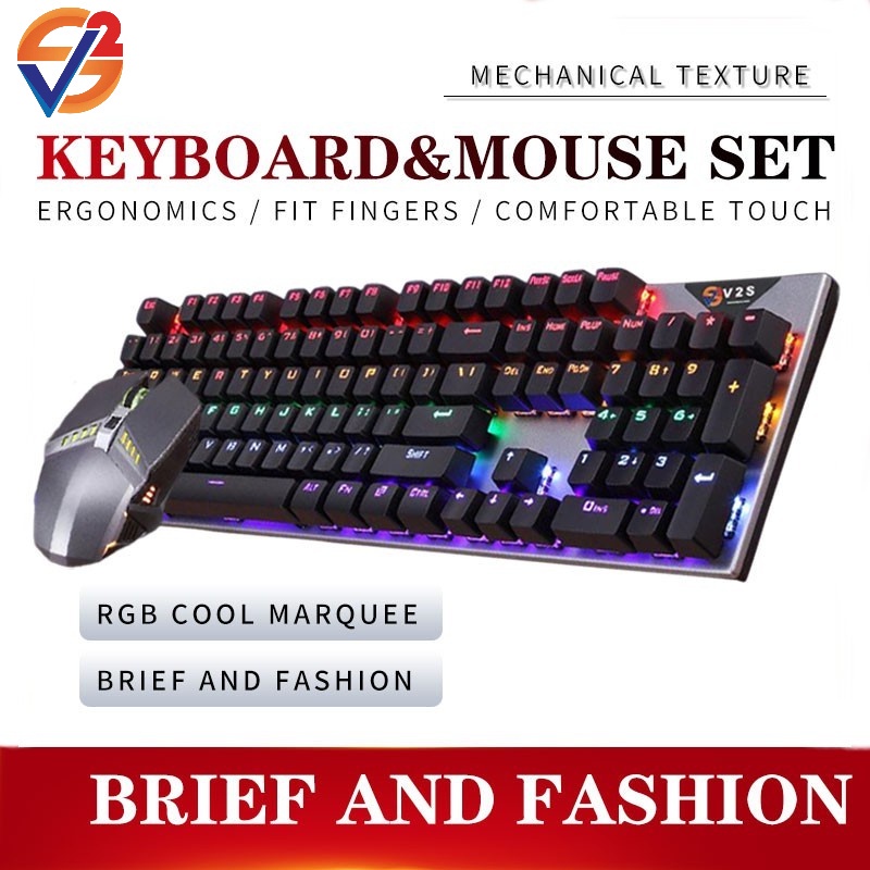 COD⊕ V2S KM300 Mechanical Keyboard And Mouse Universal Bundle Set ...