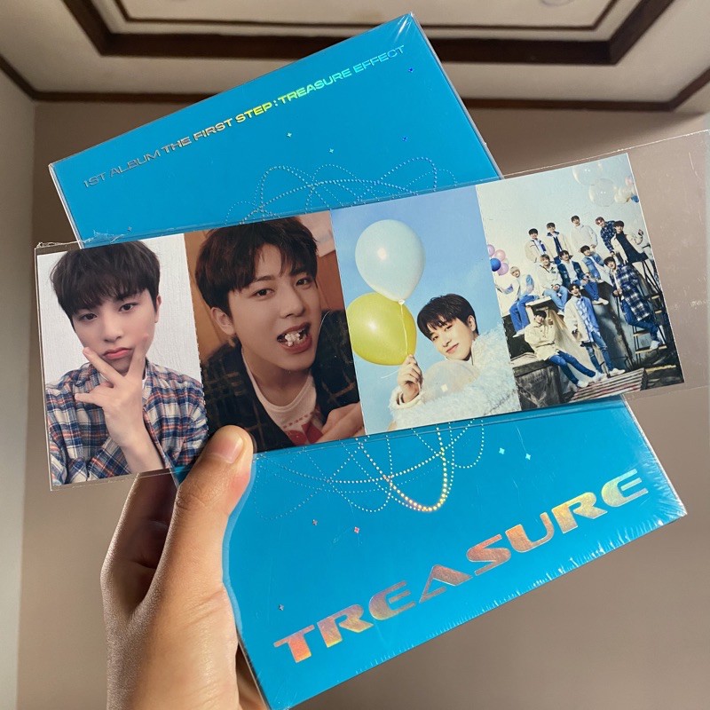 TREASURE EFFECT FULL ALBUM SEALED BLUE VERSION YGS BENE JUNGHWAN ...