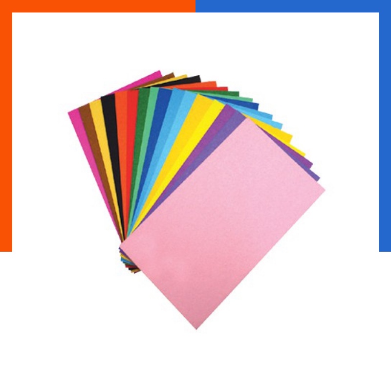 Fresh Color Card Paper A4 100 Gsm. 2 Pages Grade Aa Assorted Colors In ...
