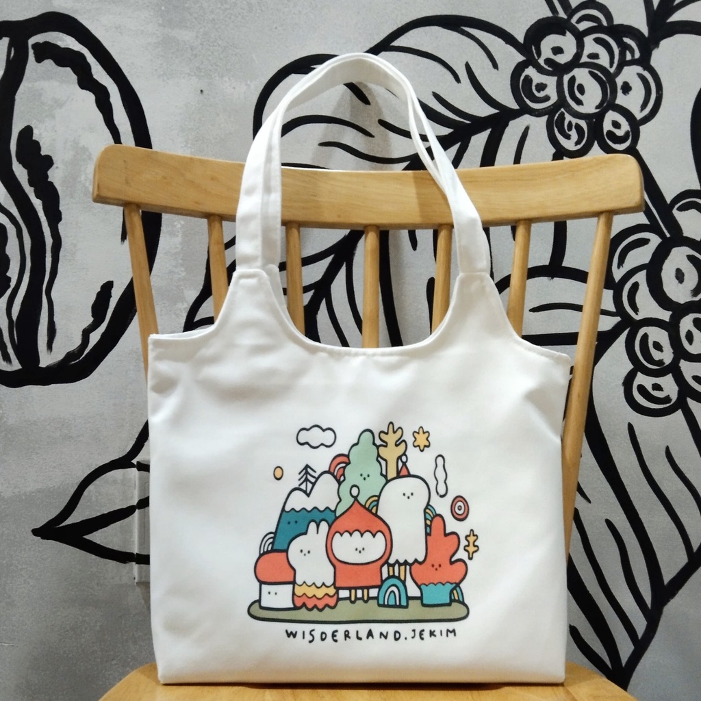 POLI Tote bag, high quality 100% poly canvas, ulzzang fashion style ...