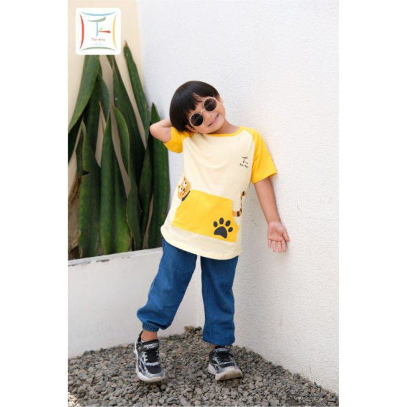 Kay ANIMAL TEE Kids REGLAN Suit/ANIMAL Kids Suit | Shopee Philippines