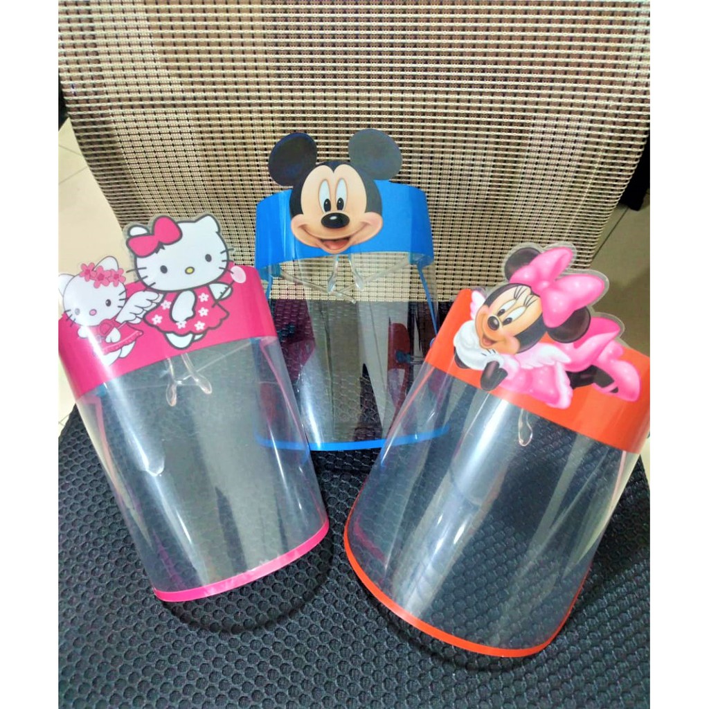 Children's Face Shield Glasses Cartoon Character Hello Kitty Minnie ...