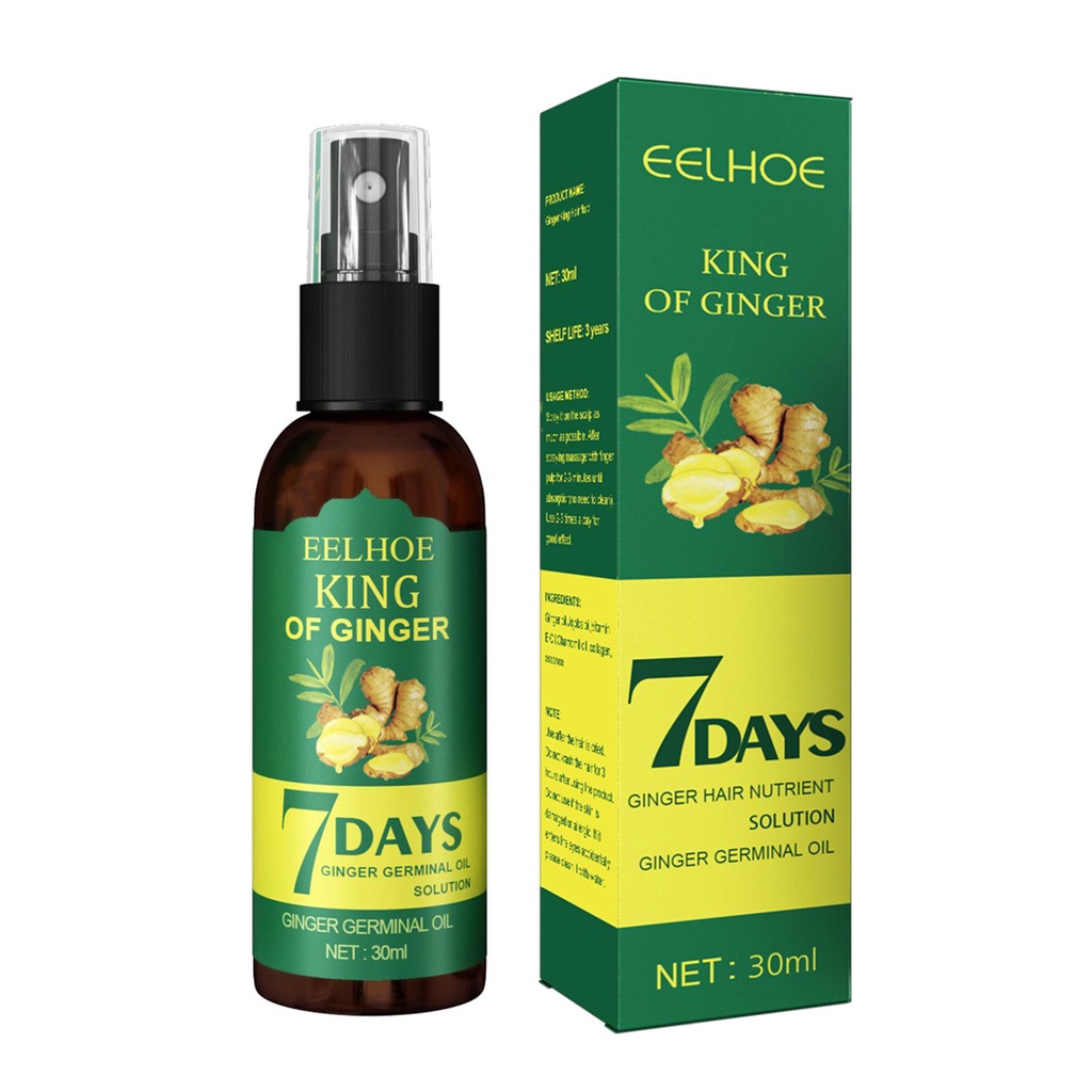 Ginger Hair Growth Sprayer Fast Hair Growth Dense Regrowth Ginger Serum