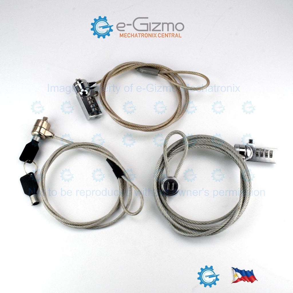 Budget Cable Lock for Laptops and Other Stuffs Combination Lock 1.05M-1 ...