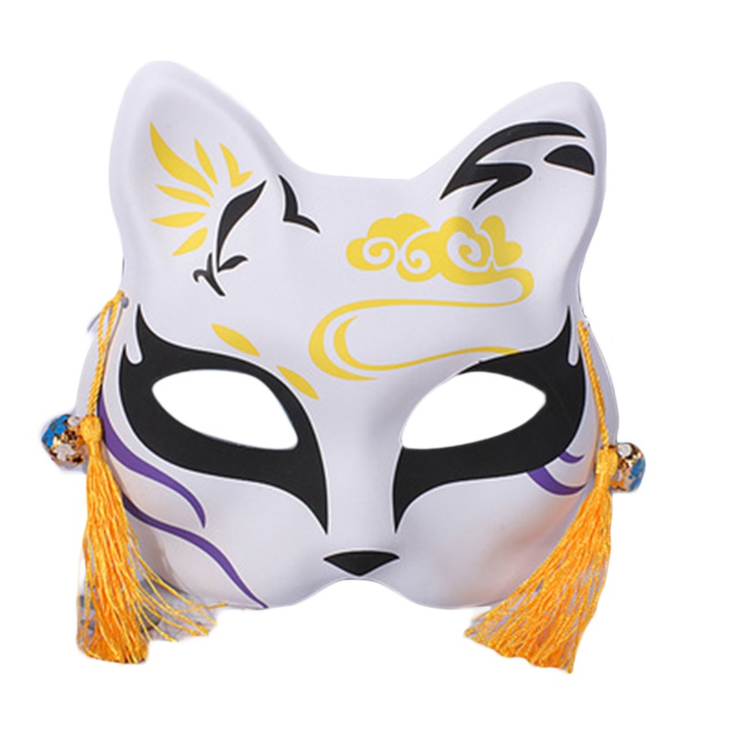 anime demon slayer foxes hand painted mask japanese mask half face mask ...