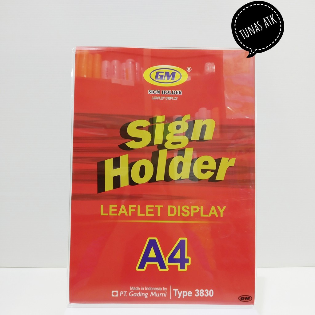 GM SIGN HOLDER LEAFLET HOLDER A4 1 FACE | Shopee Philippines