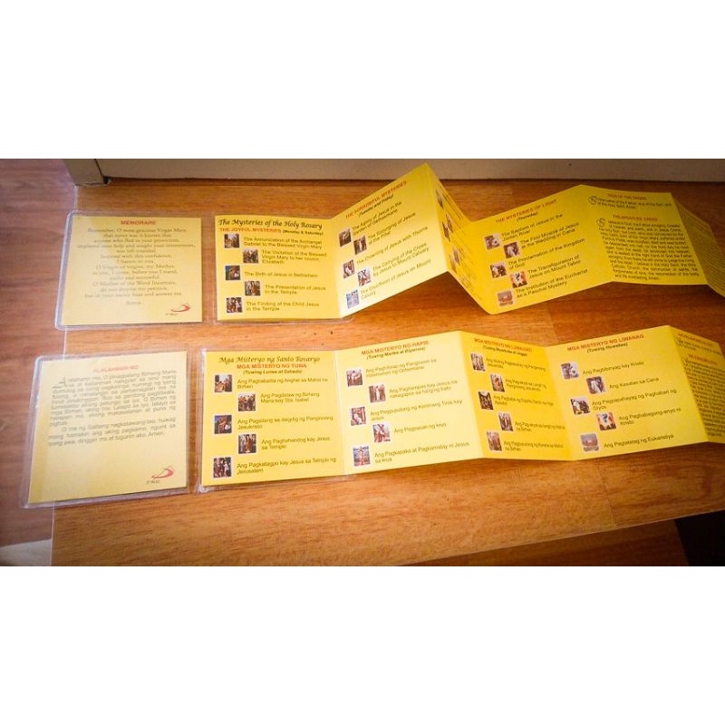 Rosary Guide / Gabay sa Pagrorosaryo | Shopee Philippines