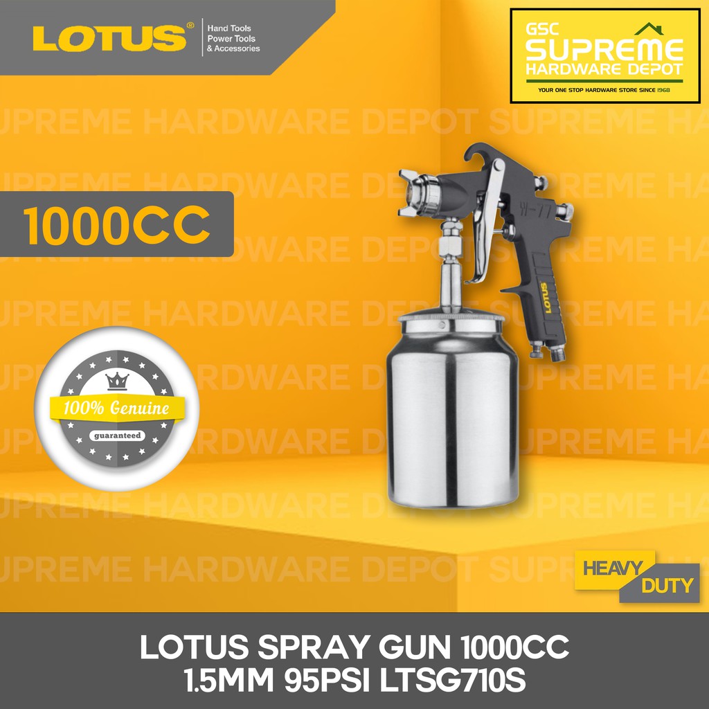 Lotus Spray Gun 1000CC 1.5MM 95PSI LTSG710S | Shopee Philippines