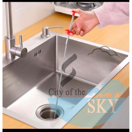 60cm sink claw pick up kitchen cleaning tools pipeline dredge sink hair ...