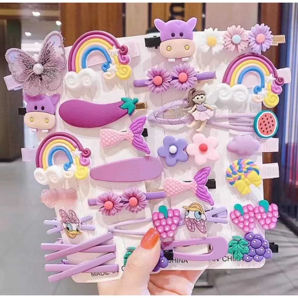 Korean Cute Hair Clip Set Hairclip Hairpin Baby Girls Kids Hair Side ...