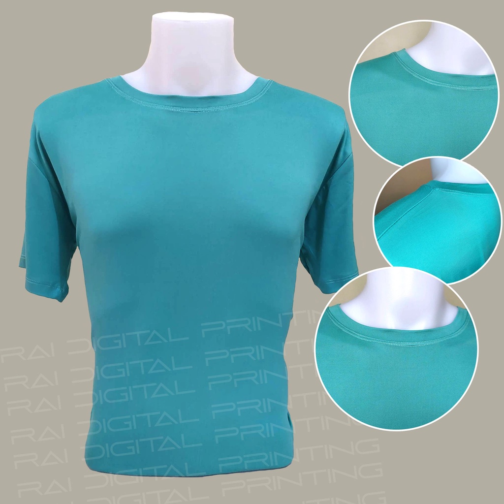 Green Plain Colored Cotton Spandex T Shirt Good For Sublimation Print ...
