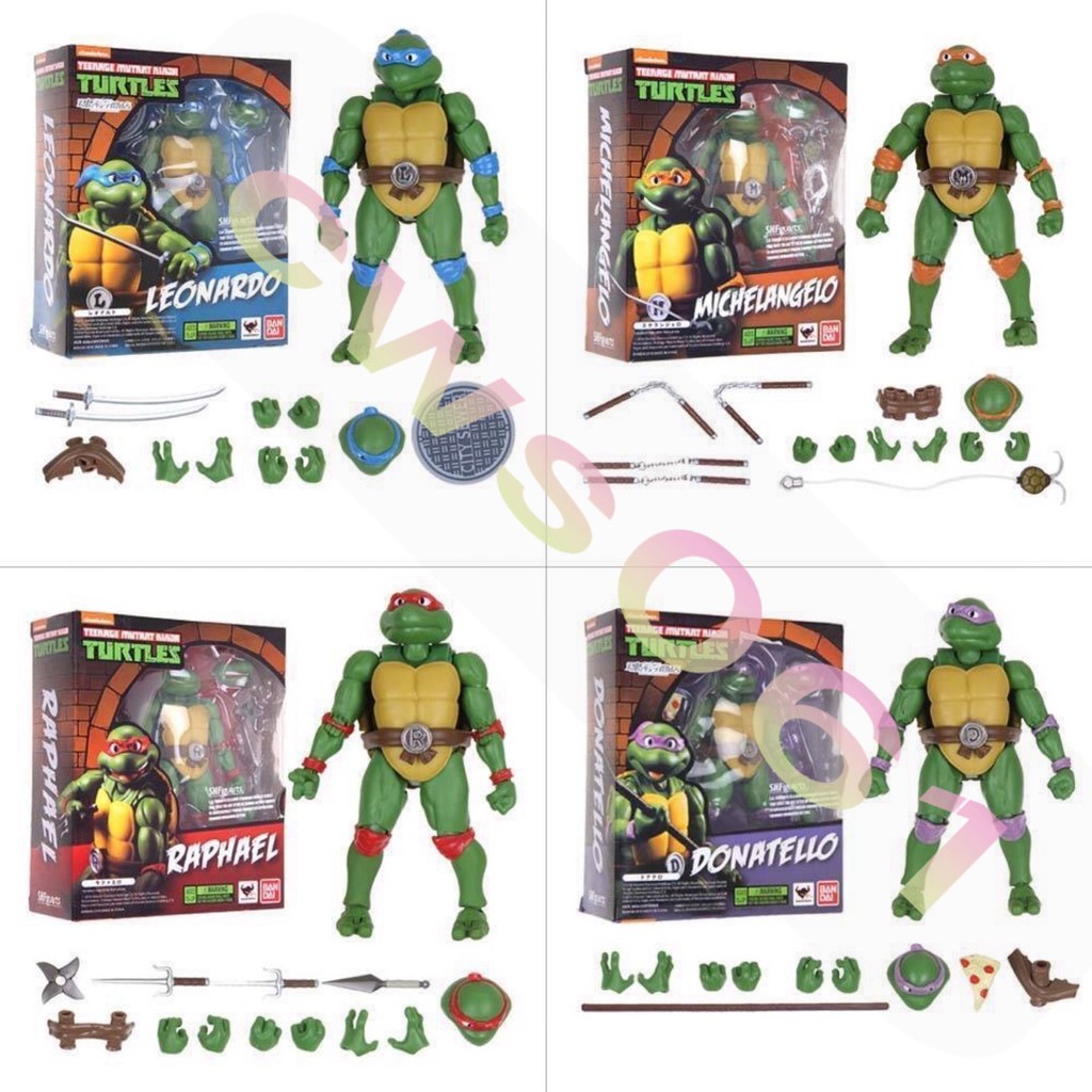 S.H.Figuarts TMNT Toy shf Teenage Mutant Ninja Turtles Interchangeable ...