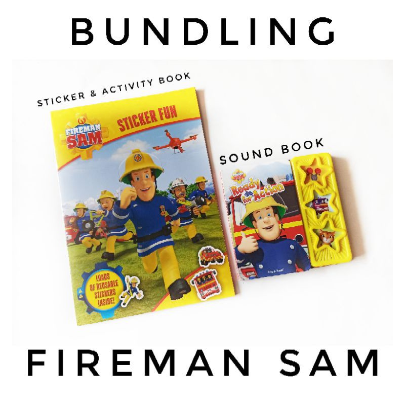 [BUNDLING] Fireman SAM : SOUND BOOK & STICKER ACTIVITY BOOK | Shopee ...