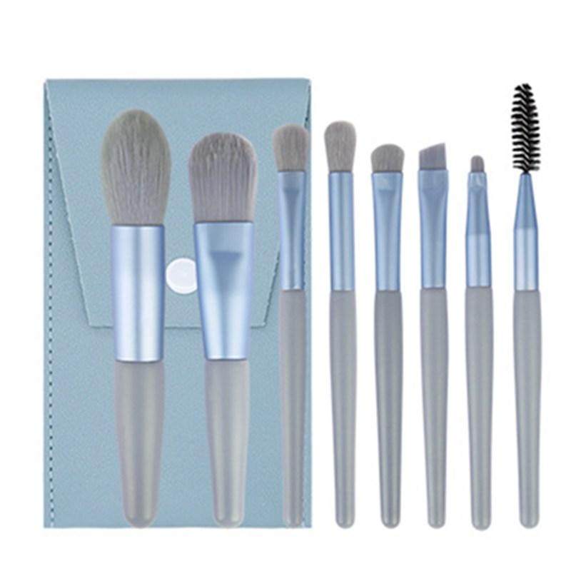 CB.PH 8 PCS MINI MAKEUP BRUSH SET PORTABLE FOUNDATION POWDER BLUSH ...