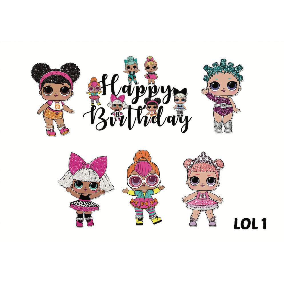 Lol Cake Topper Surprise Set A (6pcs) | Shopee Philippines