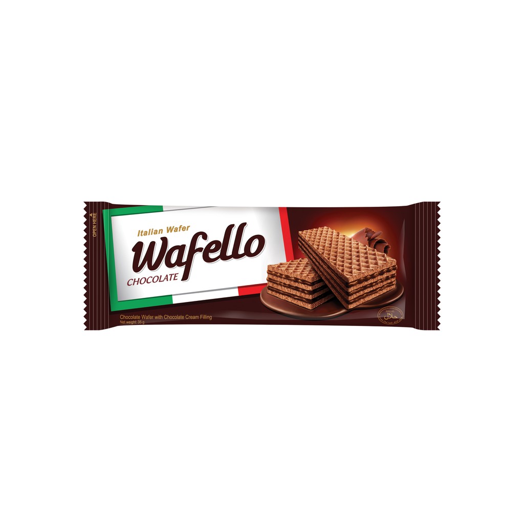 Wafello Chocolate Wafer 21g | Shopee Philippines