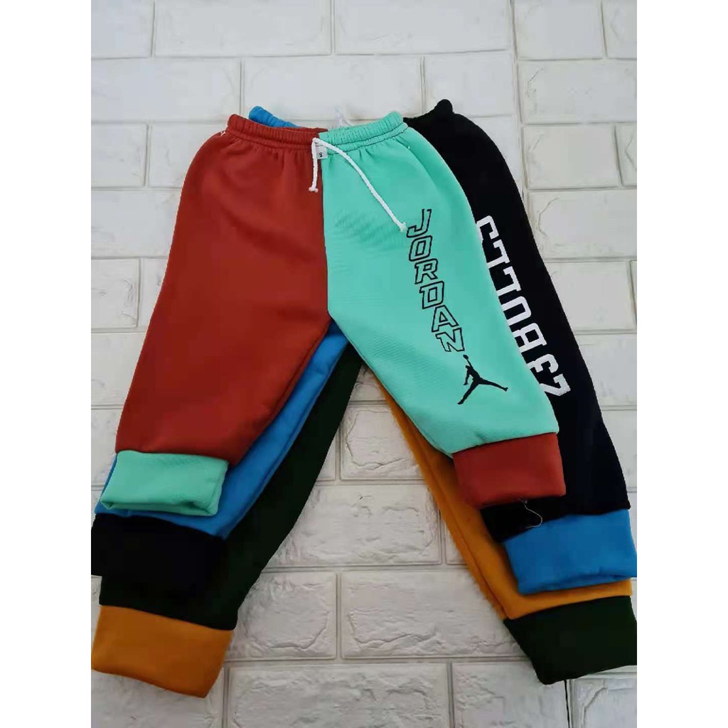 UNISEX TWO TONED JOGGER PANTS FOR KIDS | Shopee Philippines