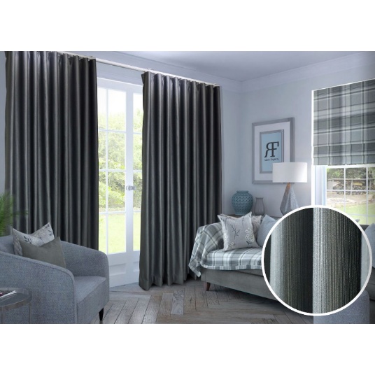 SFOLD HEAVY CURTAIN SET WITH TRACKS (THALIA) - available custom size ...