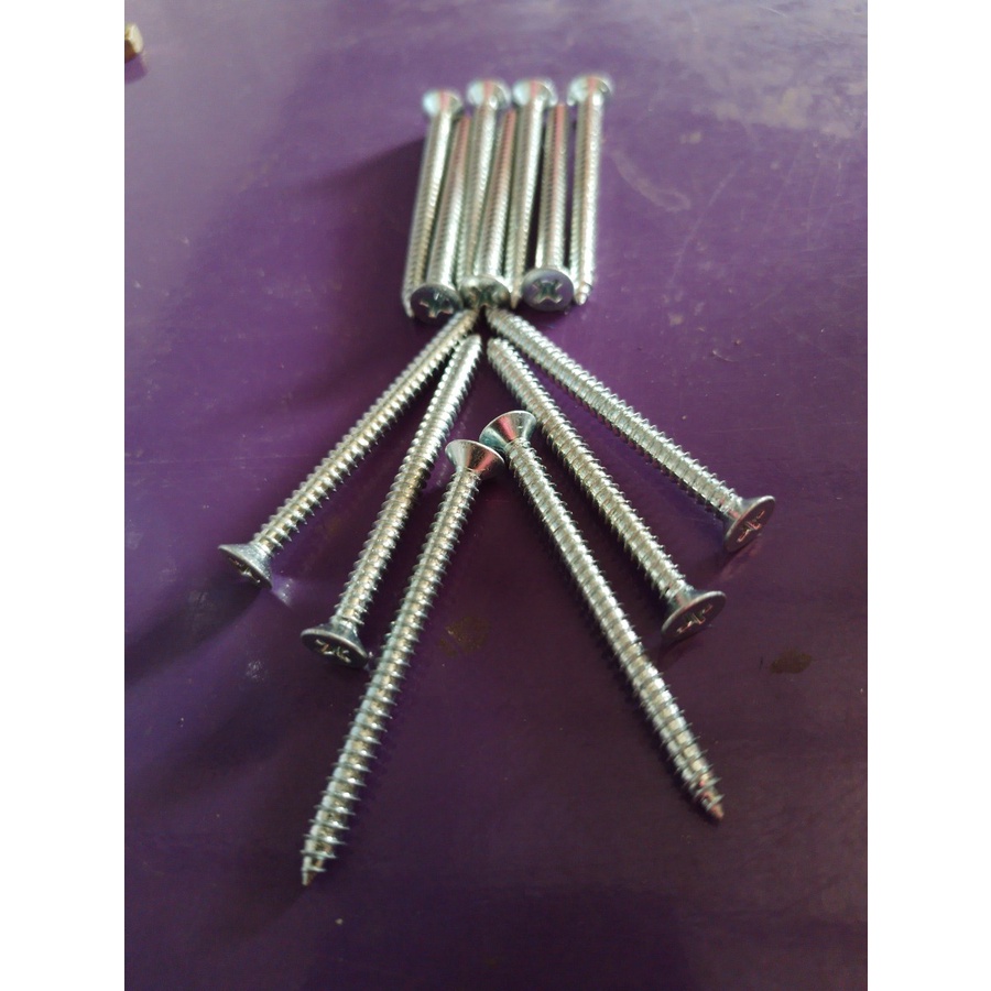 TJF Tapping 8x2/Tapping Trepes/Flat Head/(Per 10 pcs) | Shopee Philippines