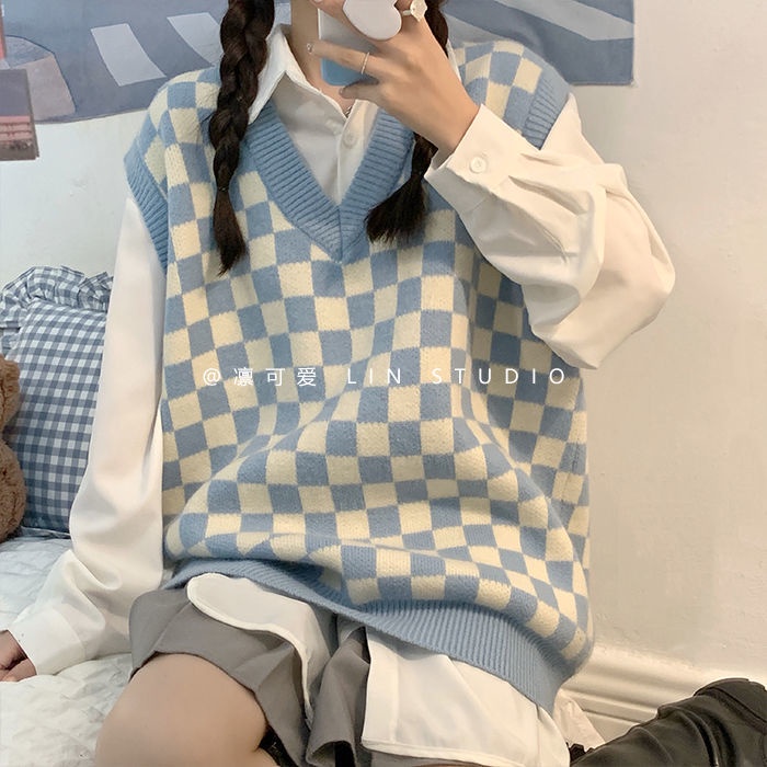 [READY STOCK]Spring and autumn new Korean version loose retro black and ...