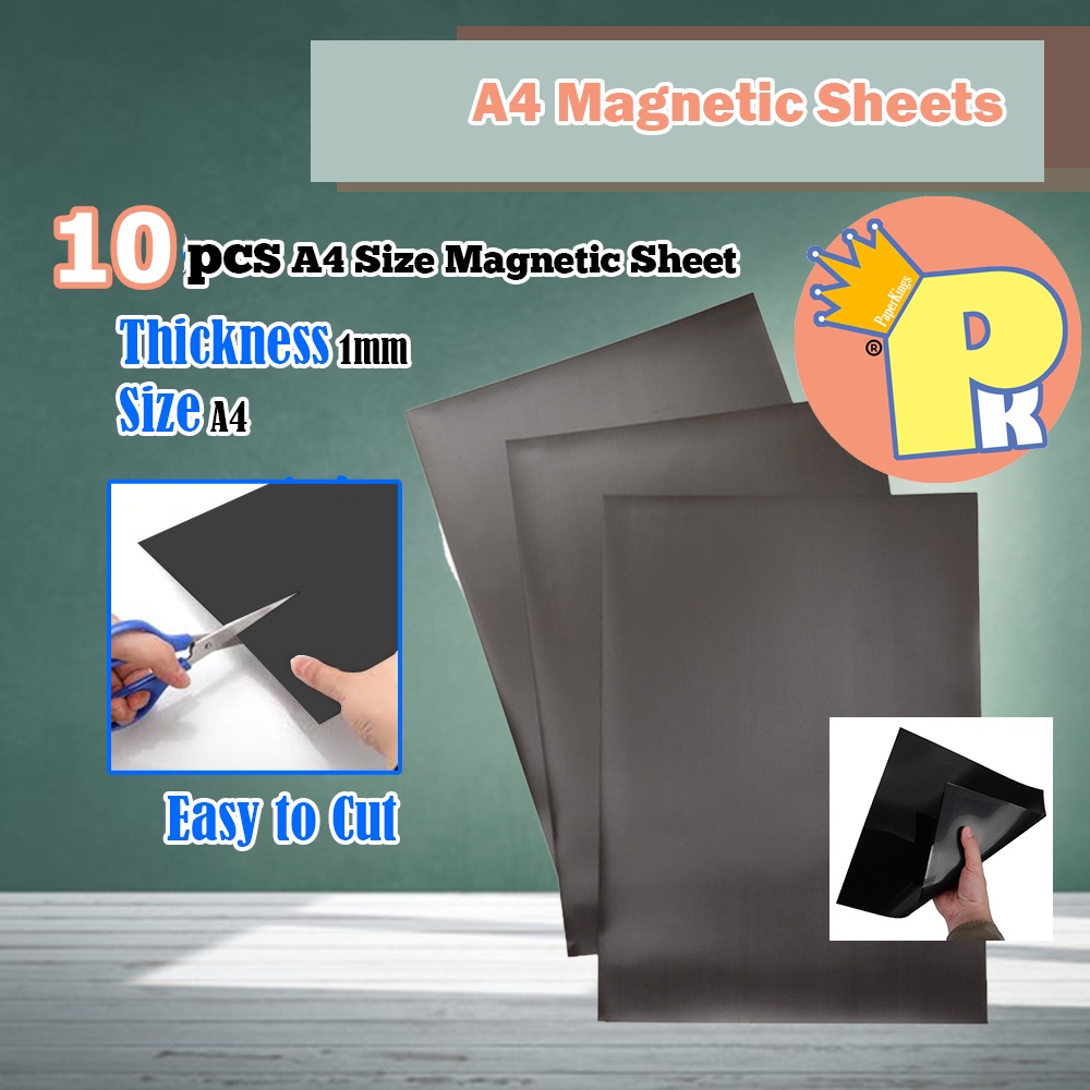 10pcs magnetic sheet A4 size 0.5mm 1mm Refmagnet | Shopee Philippines