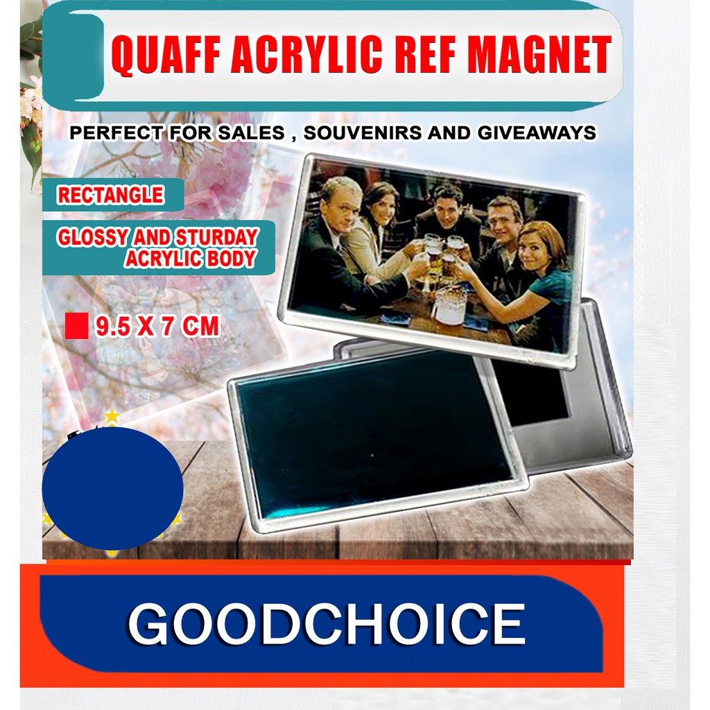 ♥15 ONLY Rectangle Acrylic Photo Insert Ref Magnet | Shopee Philippines