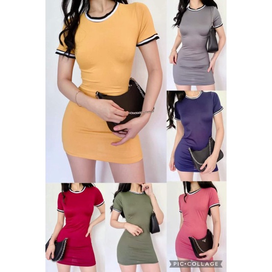 Cod!!! Ringer Bodycon Mini Dress | Shopee Philippines