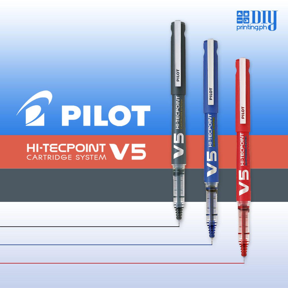 Pilot Hi-Tecpoint V5 Sign ballpen (12pcs) | Shopee Philippines
