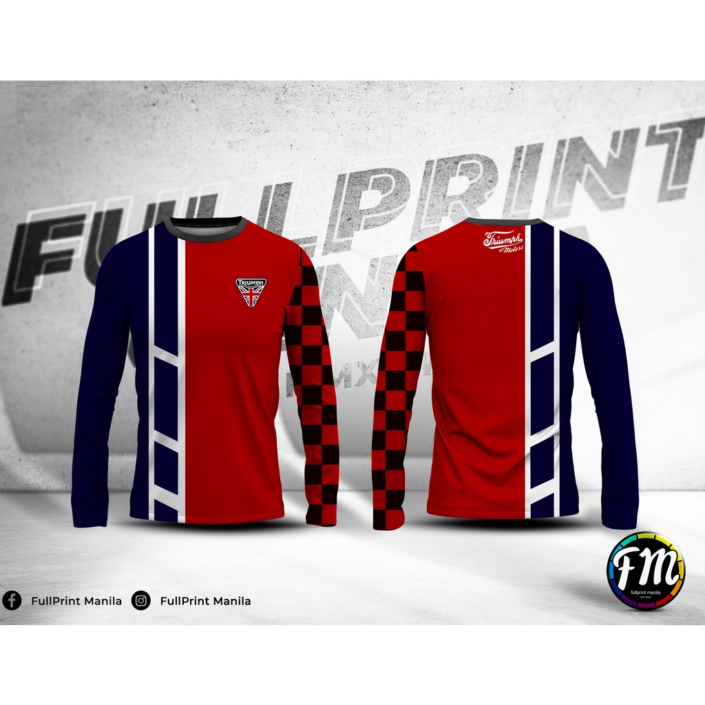 TRIUMPH RIDING JERSEY FULL SUBLIMATION T09 | Shopee Philippines