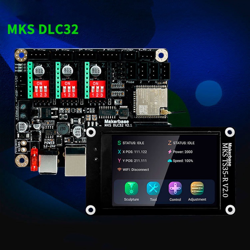 EV MKS DLC32 Offline Controller Mainboard 32bits ESP32 WIFI GRBL w ...