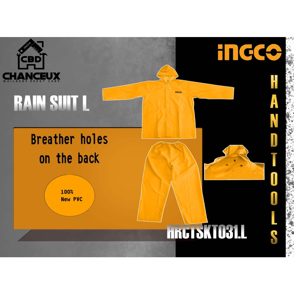 HRCTSKT031.L INGCO RAIN SUIT L | Shopee Philippines