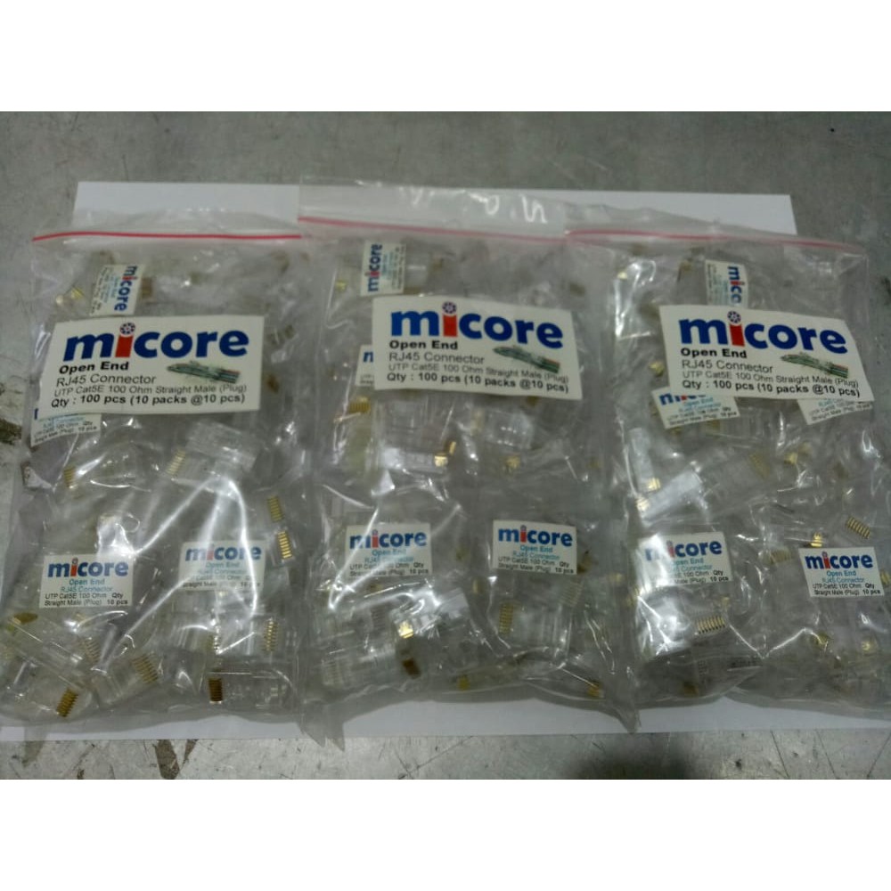 Micore RJ45 Connector (Translucent/Hole) | Shopee Philippines