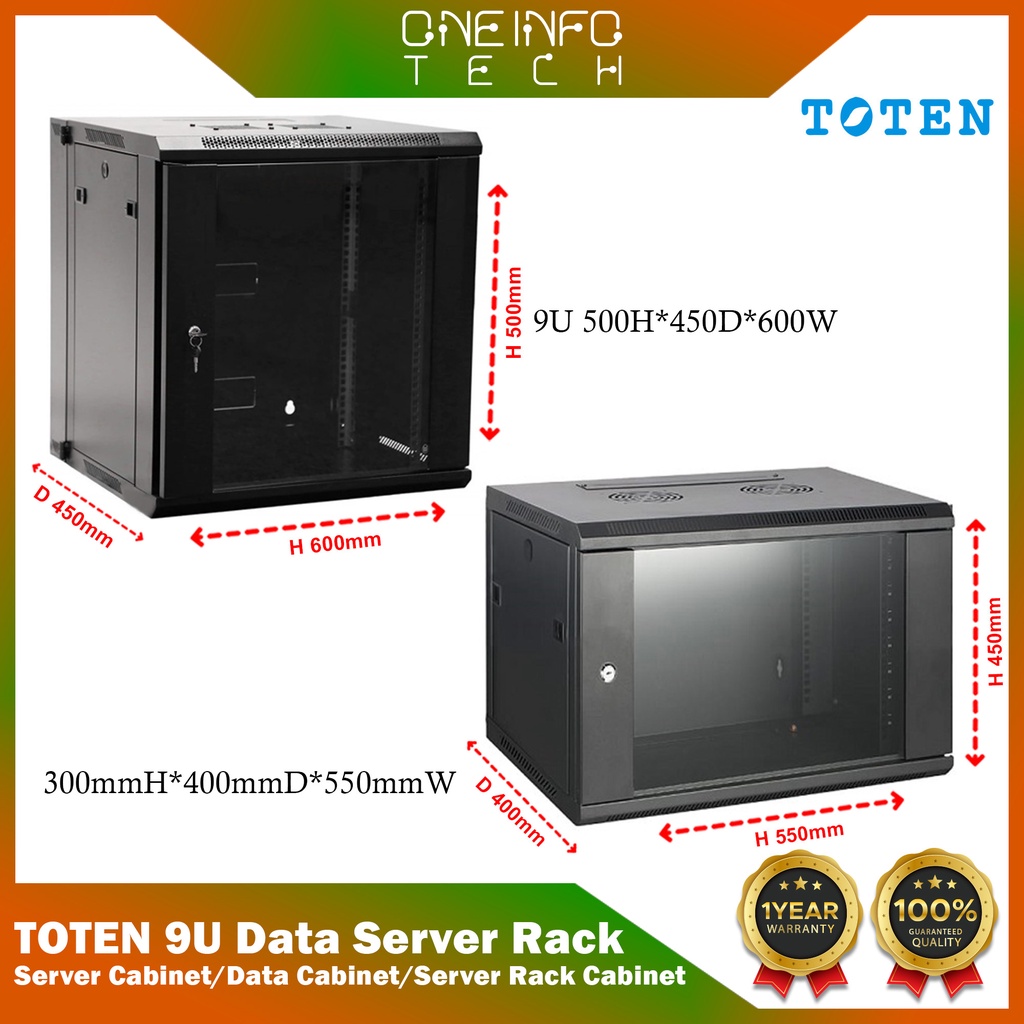 Toten 9u Data Server Rack Server Data Rack Server Cabinet Data
