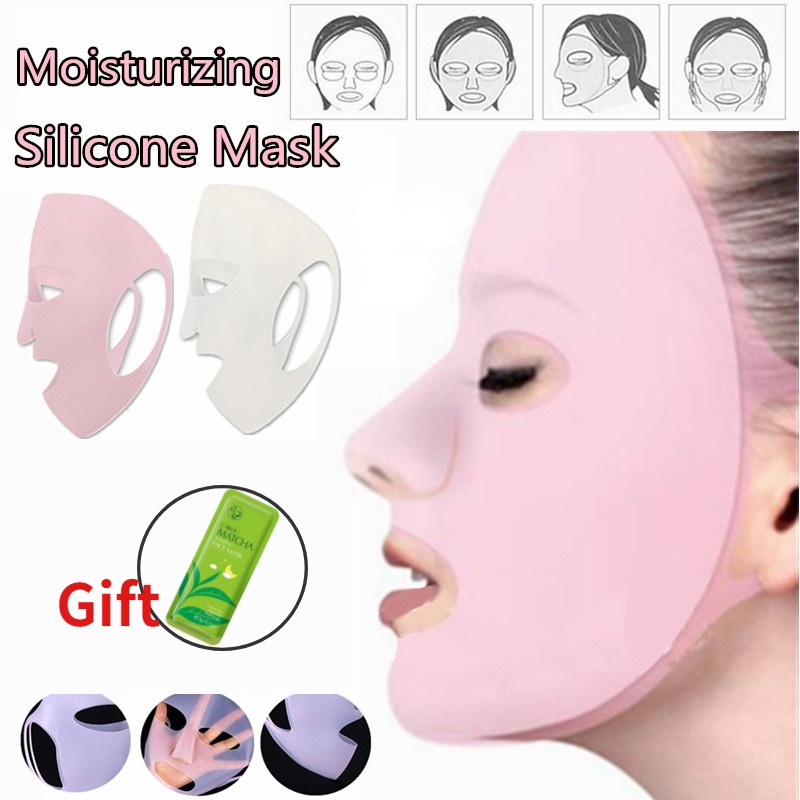 EELHOE Silicone Face Mask Reusable Moisturizing Lifting Firming Anti ...