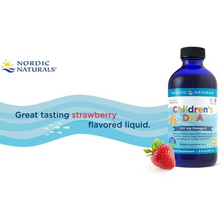 Nordic Naturals Children's DHA Liquid Omega-3 DHA Fish Oil Supplement ...