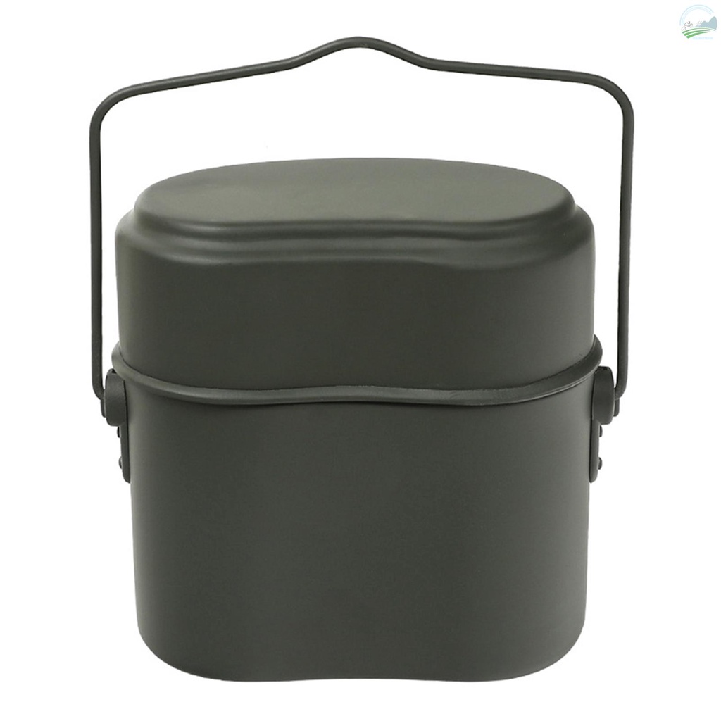 1.2L/1.5L Outdoor Canteen Mess Tin Kit Camping Cookware Lunch Box ...