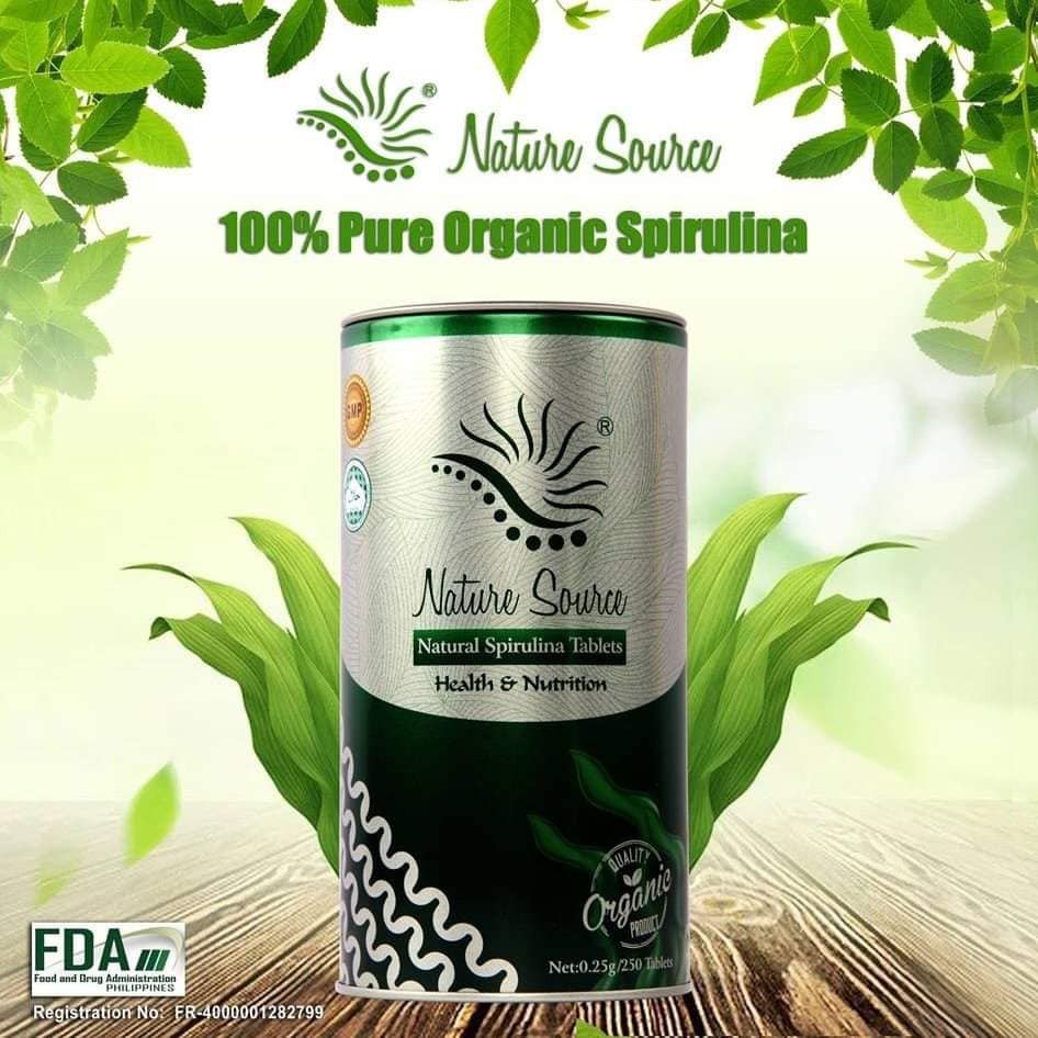 Authentic Nature Source Natural Spirulina Tablets 250s | Shopee Philippines